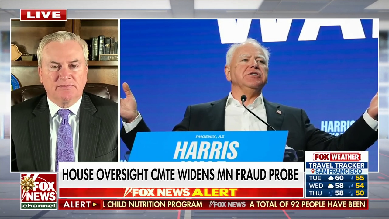 Comer expands House Oversight probe into alleged Minnesota fraud under Walz