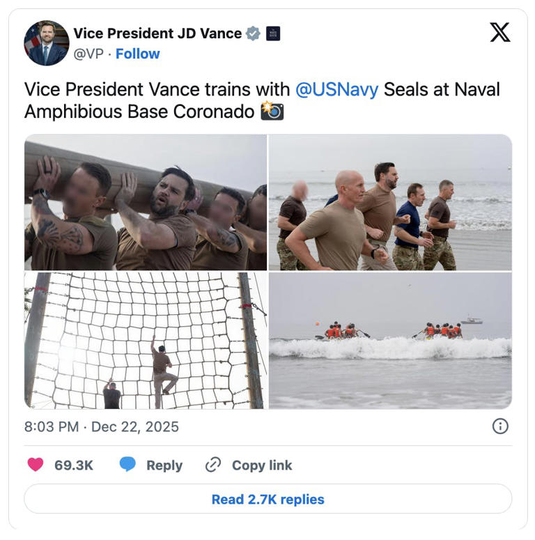 JD Vance desperately tries to win over manosphere as poll numbers tank