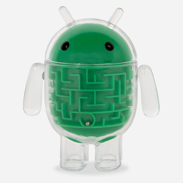 Google's Android figure with built-in 3D maze is perfect for fans
