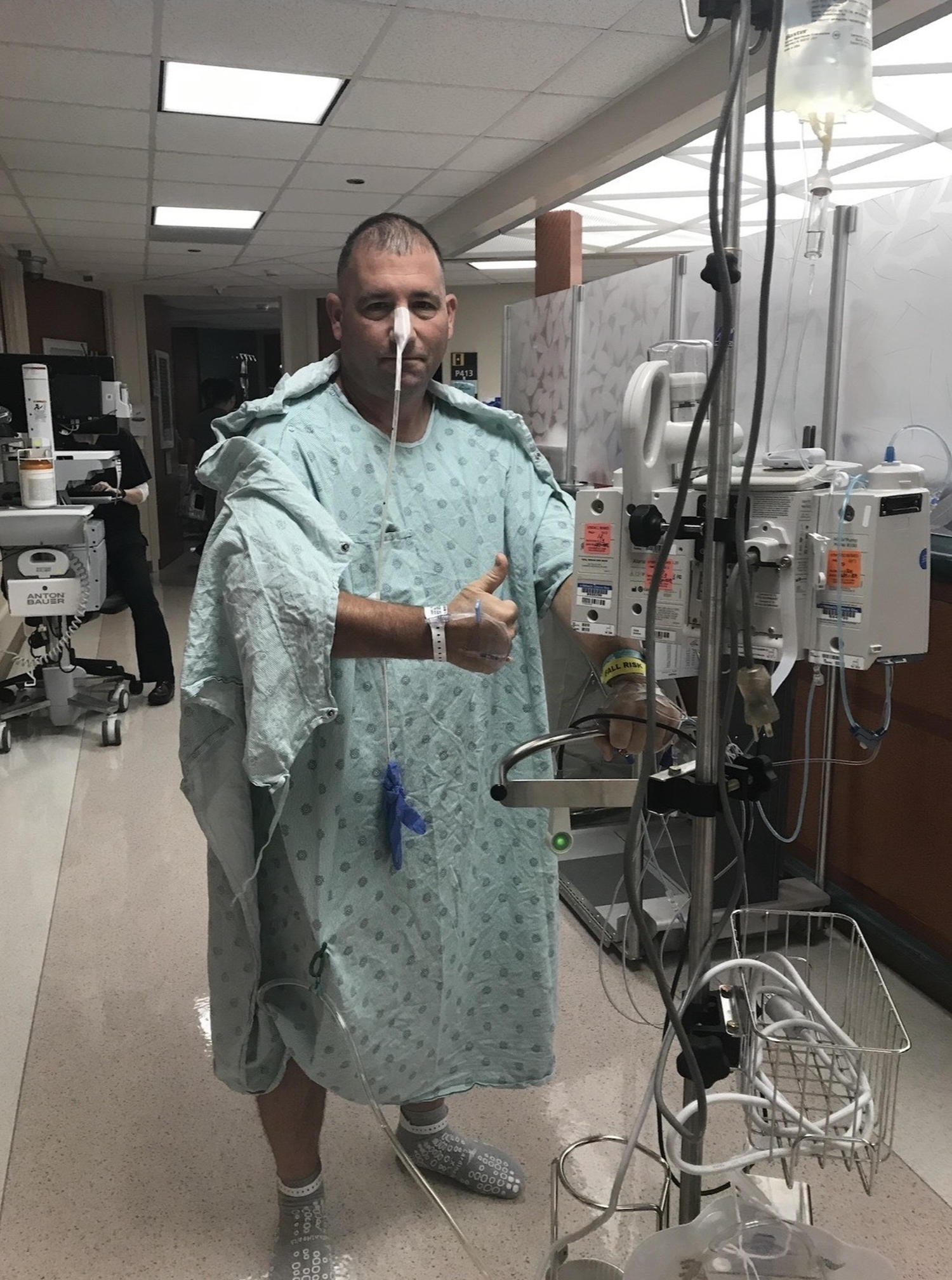 Marine, 47, had stomach removed to prevent the rare cancer that took ...