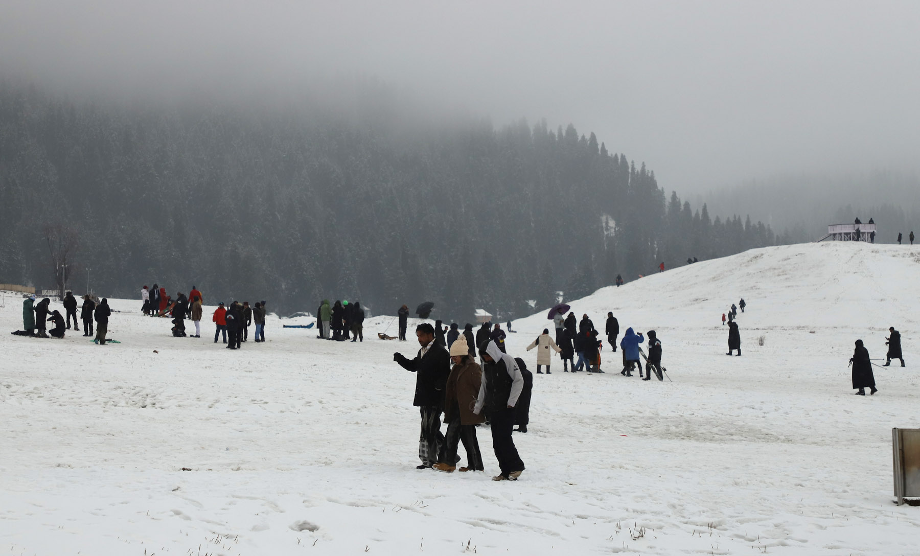 Tour operators report noticeable spike in tourist bookings after snowfall