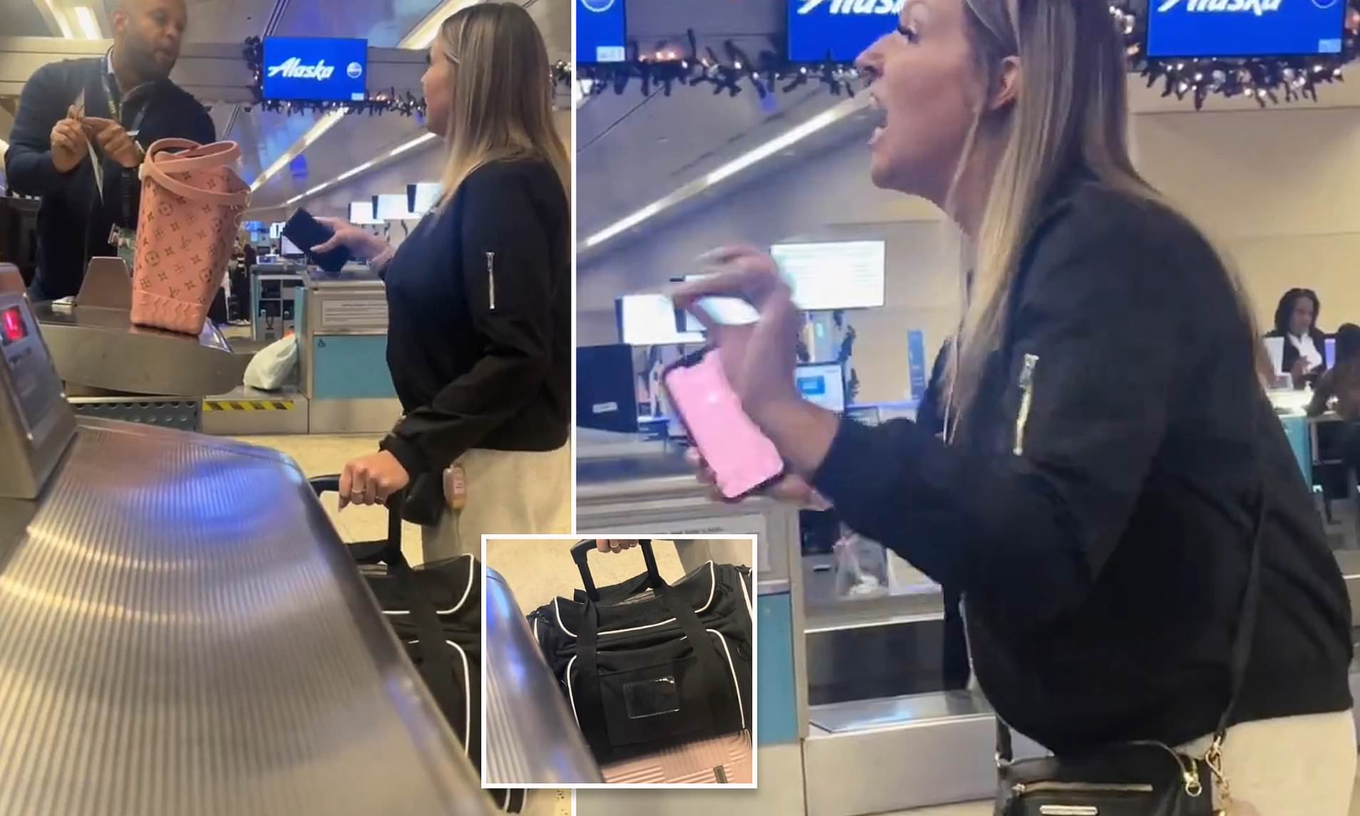 'Two Cats Karen' erupts after Alaska Airlines staff refuse to allow her ...