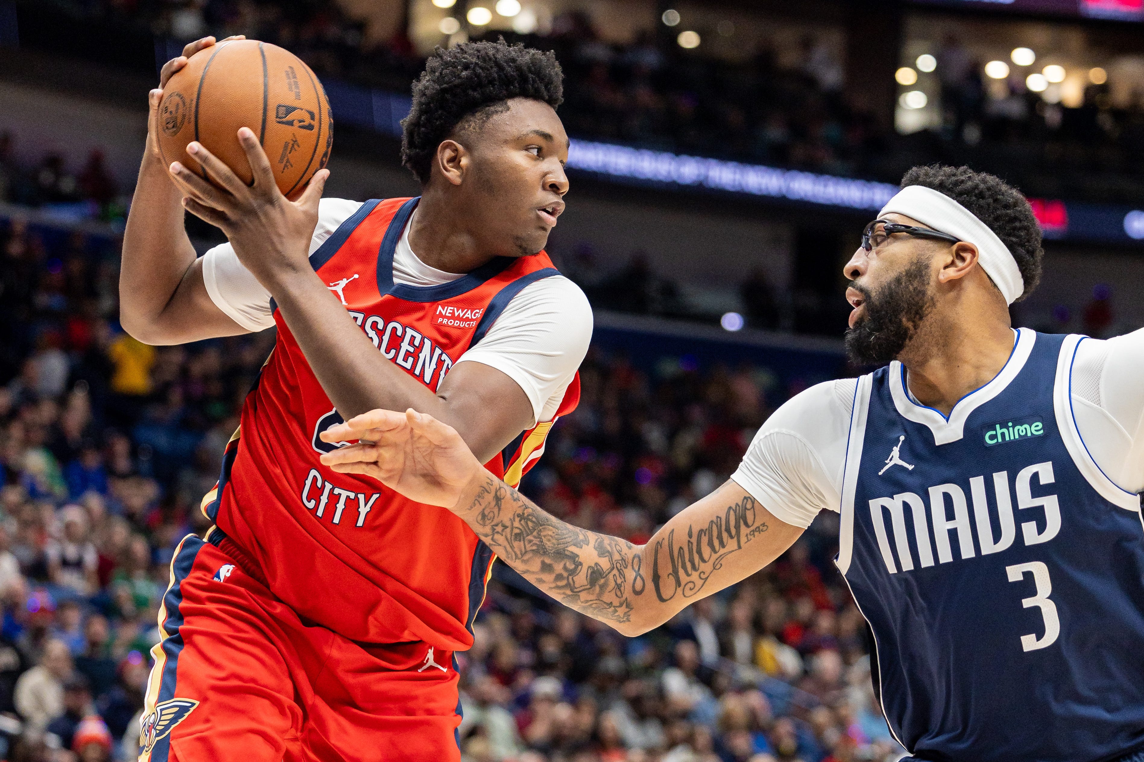 Pelicans' Derik Queen offers simple reason for double-double streak