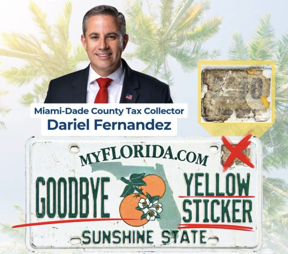 Florida's yellow license plate sticker may soon be history and Miami ...