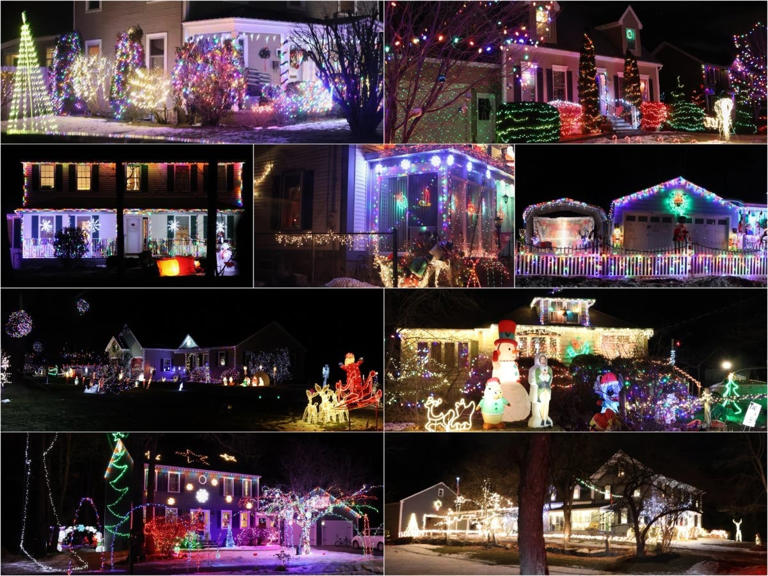 Christmas light displays around Concord (the 2025 edition): Video