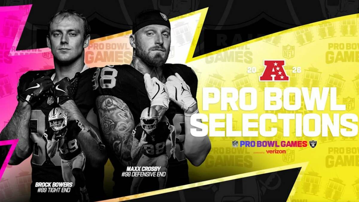 Maxx Crosby y Brock Bowers, los jugadores de los Raiders que estarán en ...