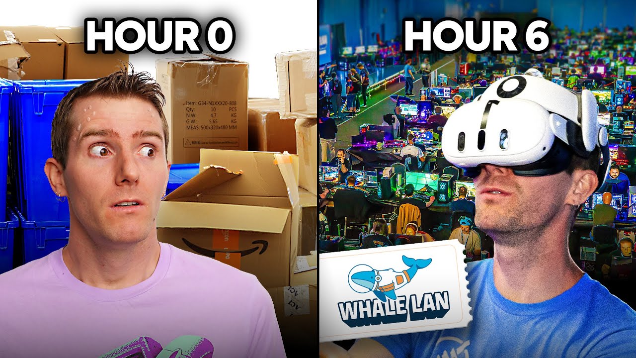 Setting up our first huge gaming event was chaos