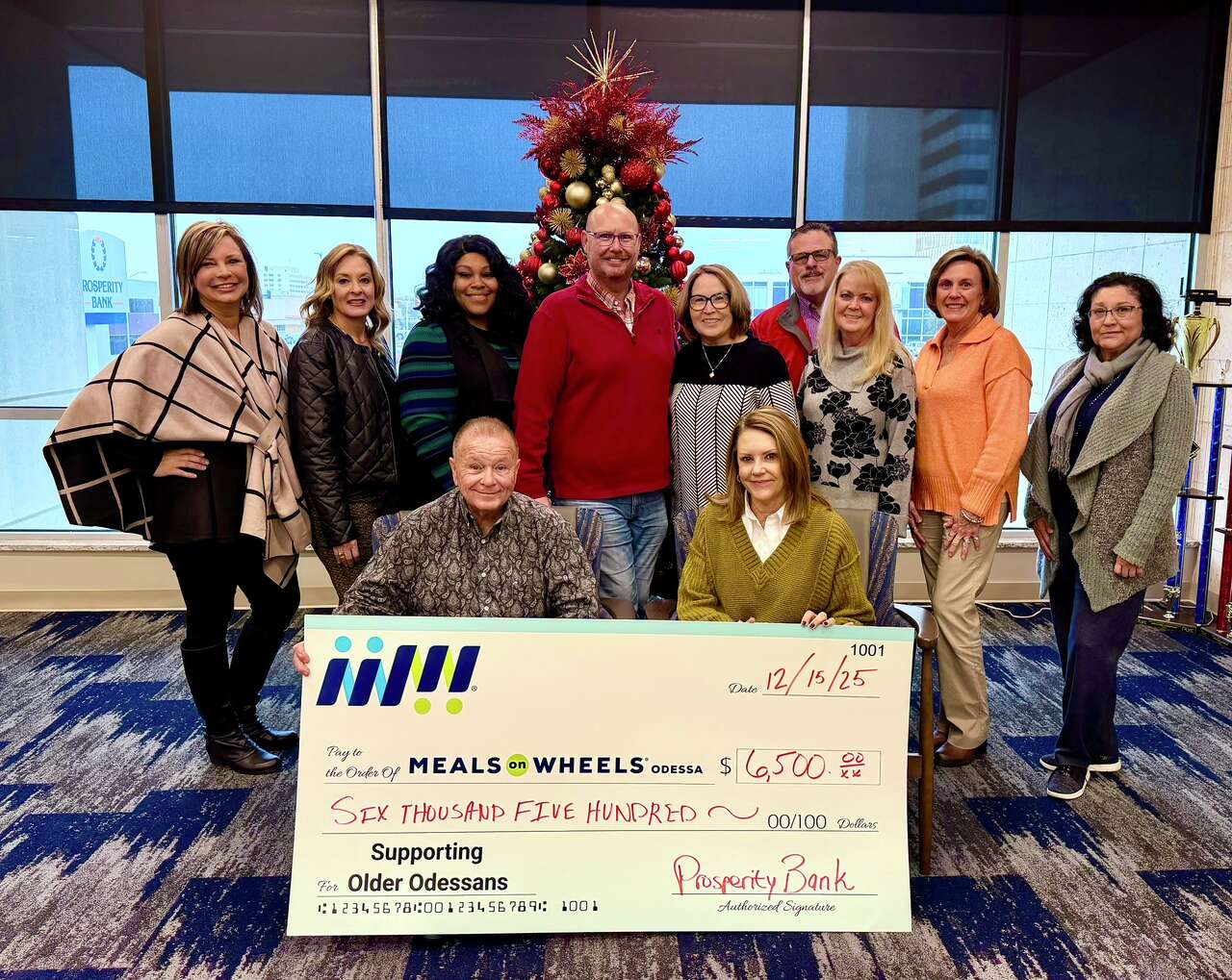 Prosperity Bank donates $6,500 to Meals on Wheels Odessa for 'Santa for ...