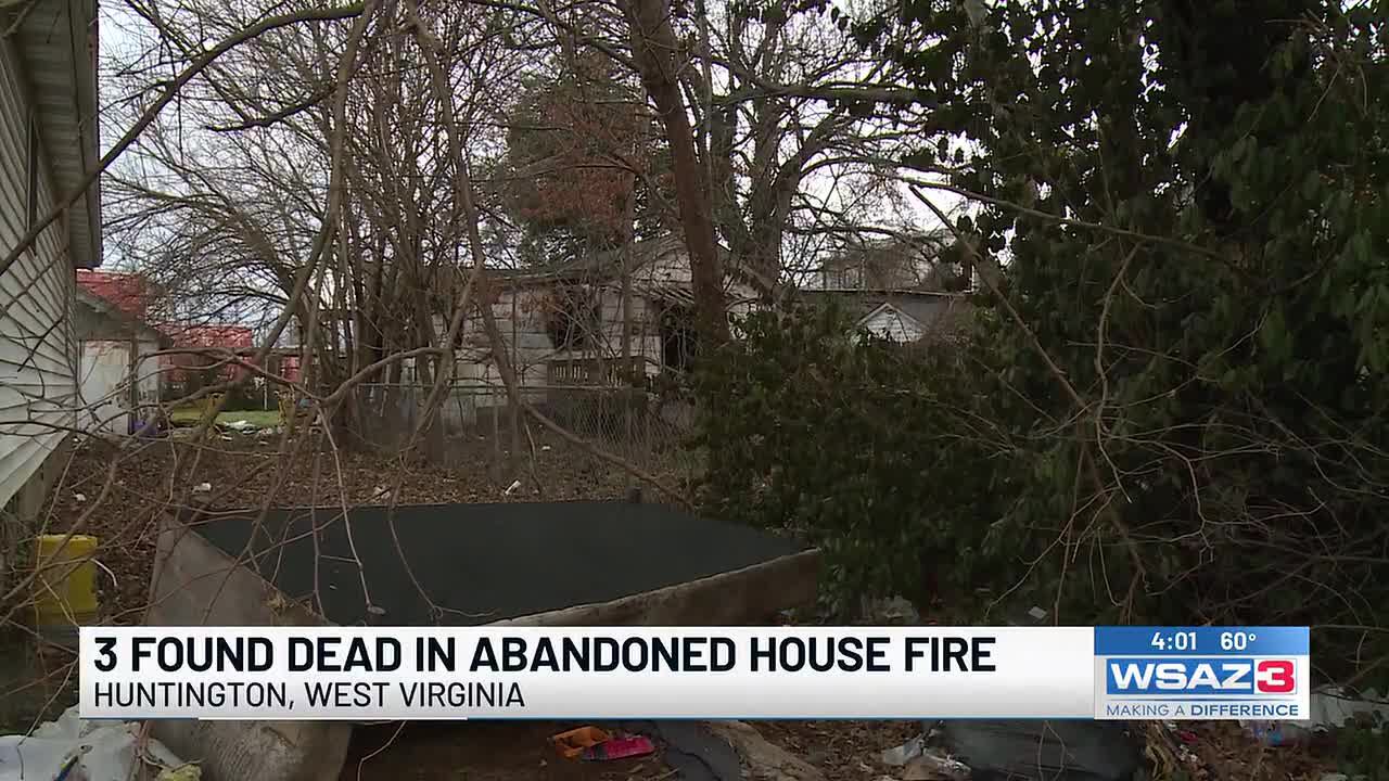 Three found dead in abandoned house fire
