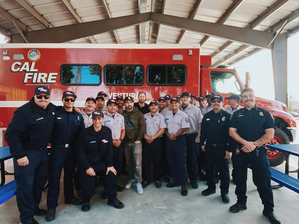 Harry meets formerly incarcerated firefighters in California