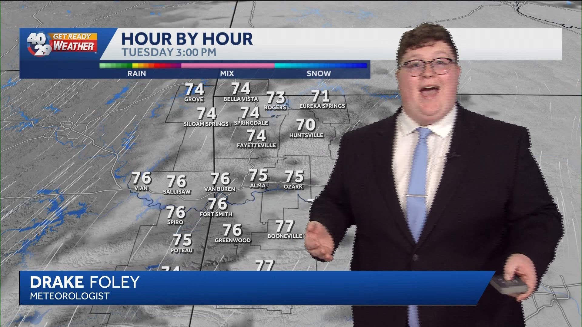 Record-breaking temperatures set Tuesday in Arkansas