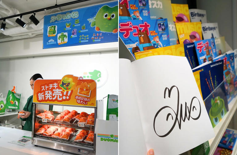 Duolingo、開催中のコンビニ型ポップアップストアが大盛況 「IP天国」日本でグッズ展開本格化
