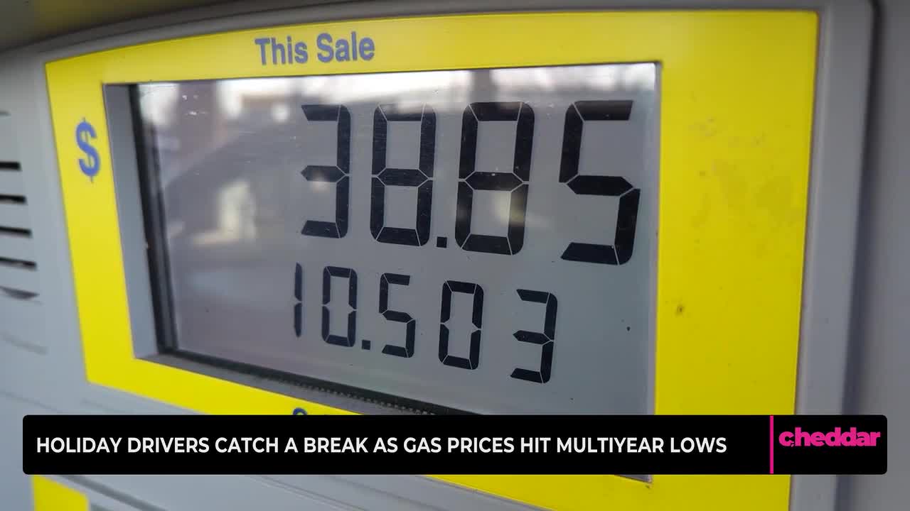 Holiday drivers catch a break as gas prices hit multiyear lows