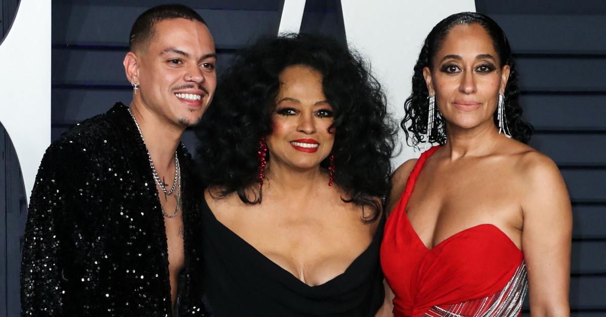 Evan Ross responds to the fact that his mother, Diana Ross, is in the ...