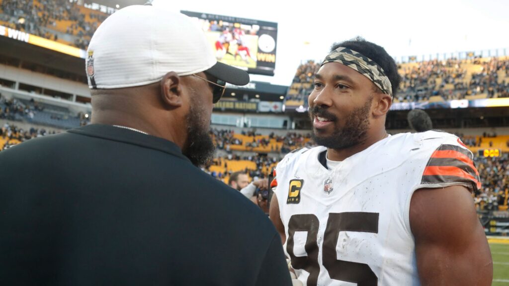 Myles Garrett makes no secret of aiming to break sack record on Aaron ...