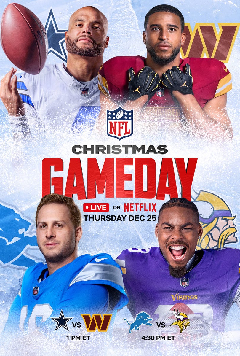 The NFL’s 2025 Christmas games are coming to Netflix—here’s what you ...
