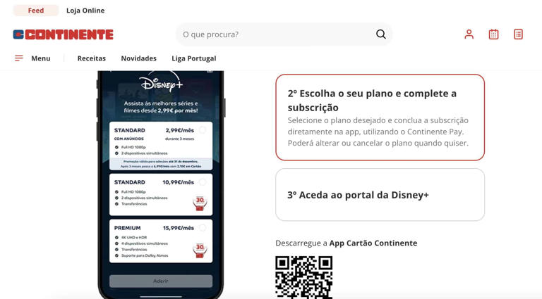 Continente e Disney+: a prenda que te custa menos de 3 euros!