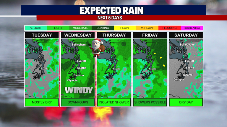 Windstorm possible on Christmas Eve in Seattle