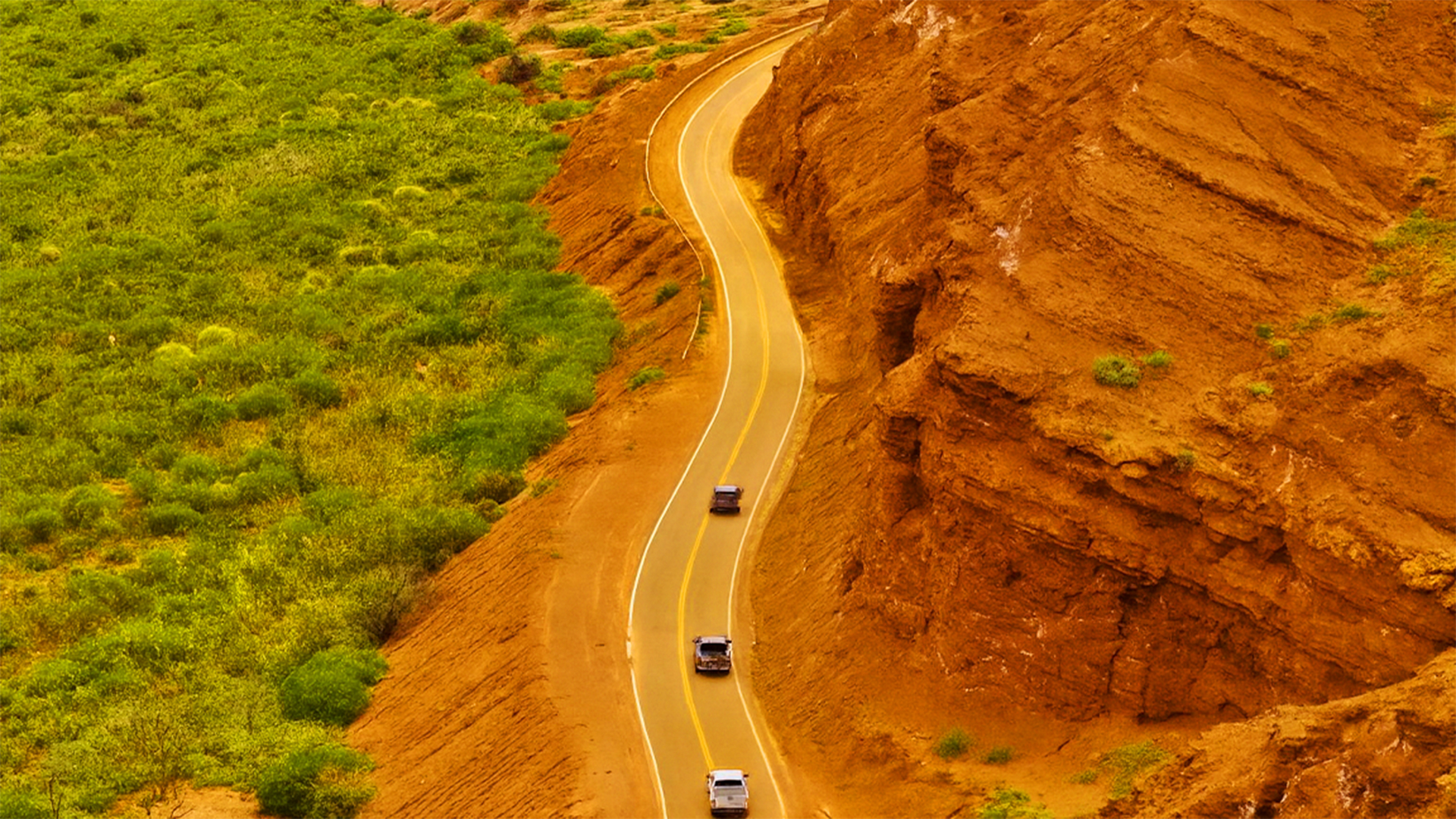 The natural charm of Alchaquí Valley seen from above