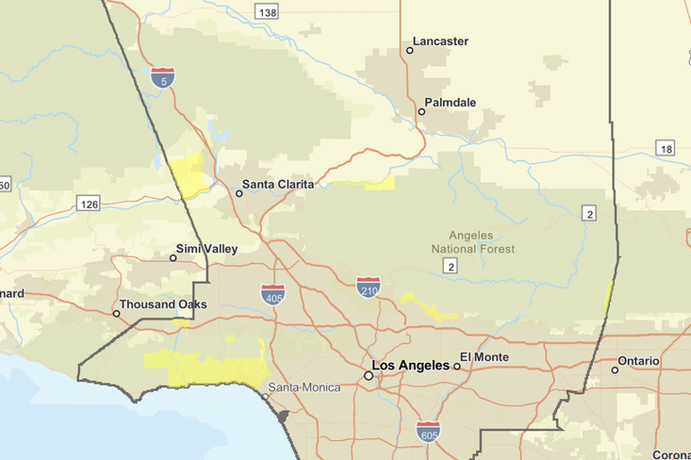Dramatic map shows evacuation warnings for Los Angeles ahead of major ...