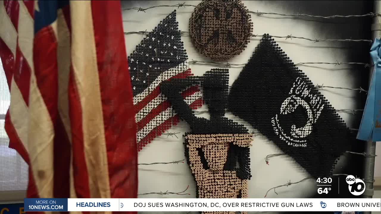 Retired Navy chief creates healing art for veterans at Liberty Station