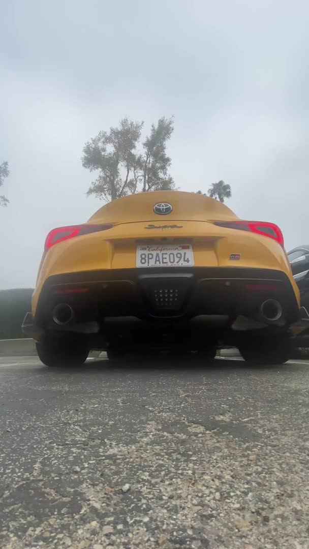 Cayenne Turbo and A90 Supra stock exhaust revs and cold start