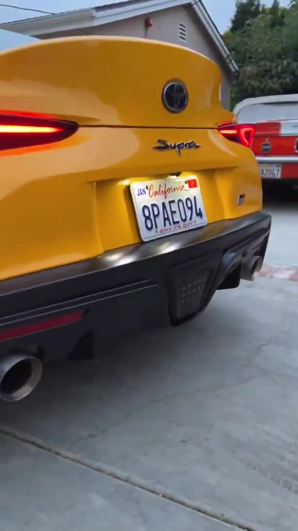 Custom Tesla Model X widebody with Supra exhaust crackle pop and burble
