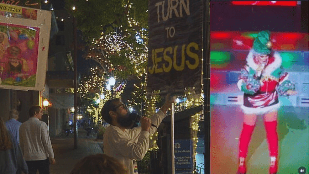 A Drag Queen Christmas show goes on amid protests at Pensacola's ...