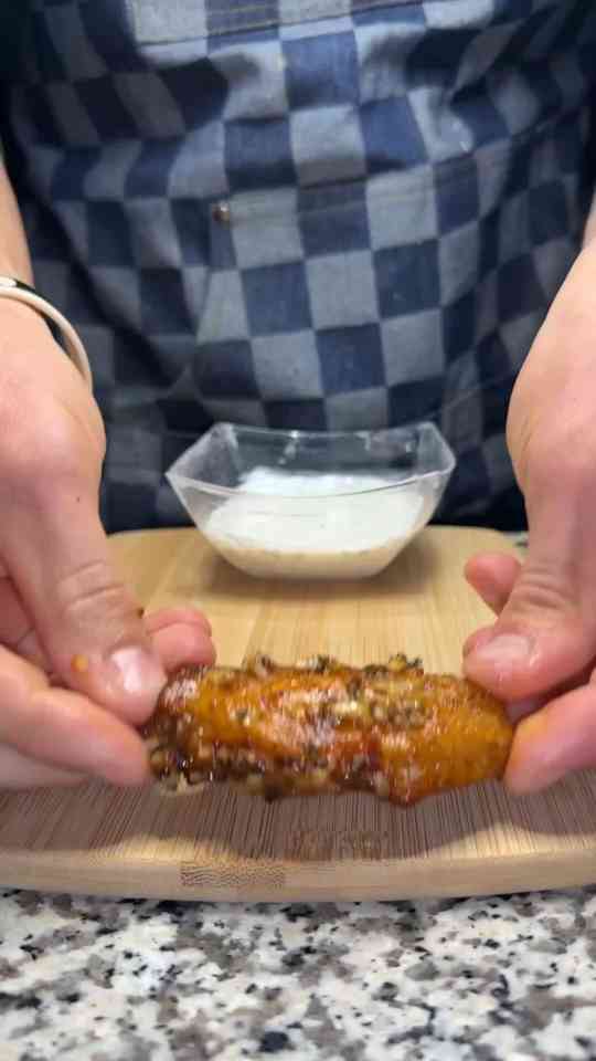 Team flats or team drums Cholula garlic wings are a game changer. #shorts