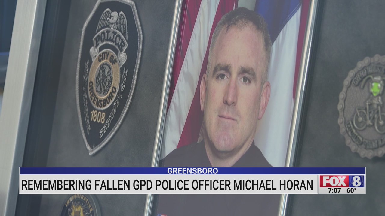 Greensboro police honor Officer Michael Horan 1 year after he was killed