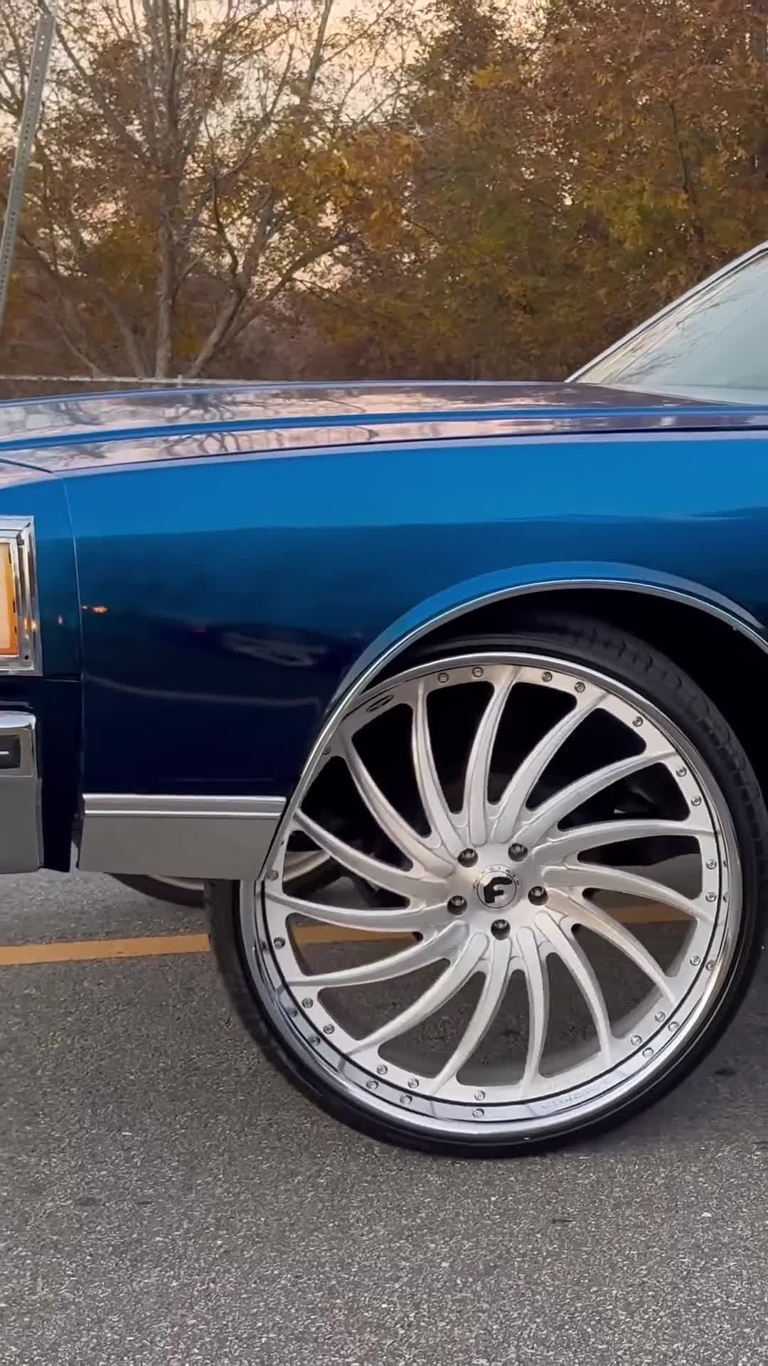 Candy Blue Chevy Box on 26’s Forgiatos