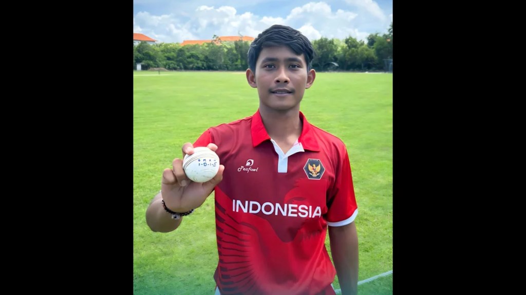 Indonesia cricketer becomes first to take five wickets in one over in a T20