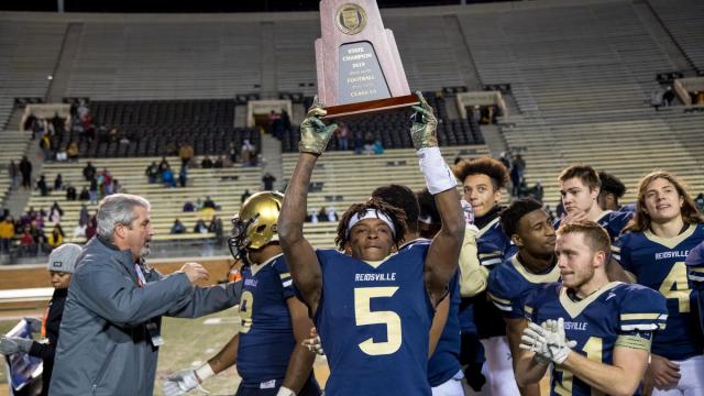 The history of each NCHSAA school in football state championships