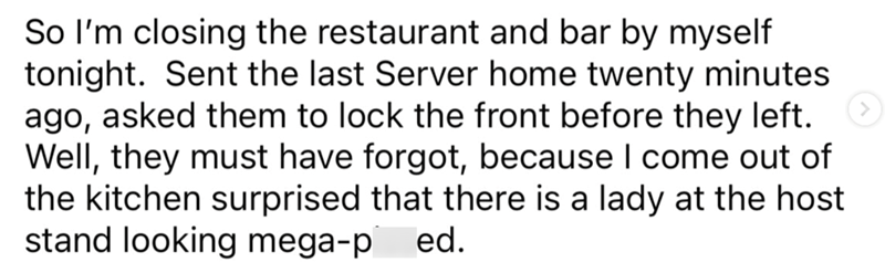 Waiter refuses to serve entitled customer who demands meal 8 minutes ...