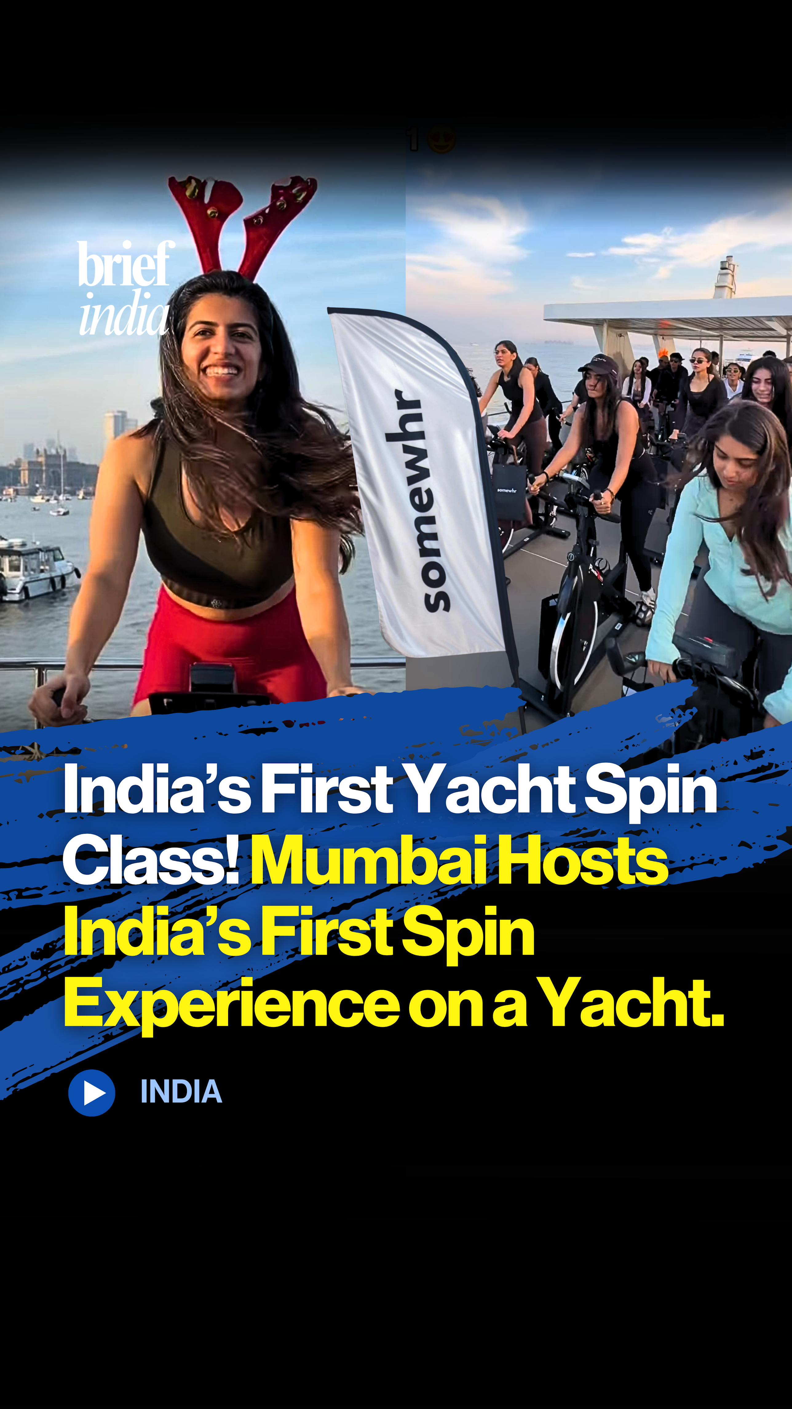 India’s first-ever yacht spin class by somewhr.in sets sail in Mumbai