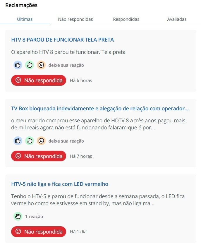 TV Box HTV fica fora do ar e usuários suspeitam de bloqueio pela Claro