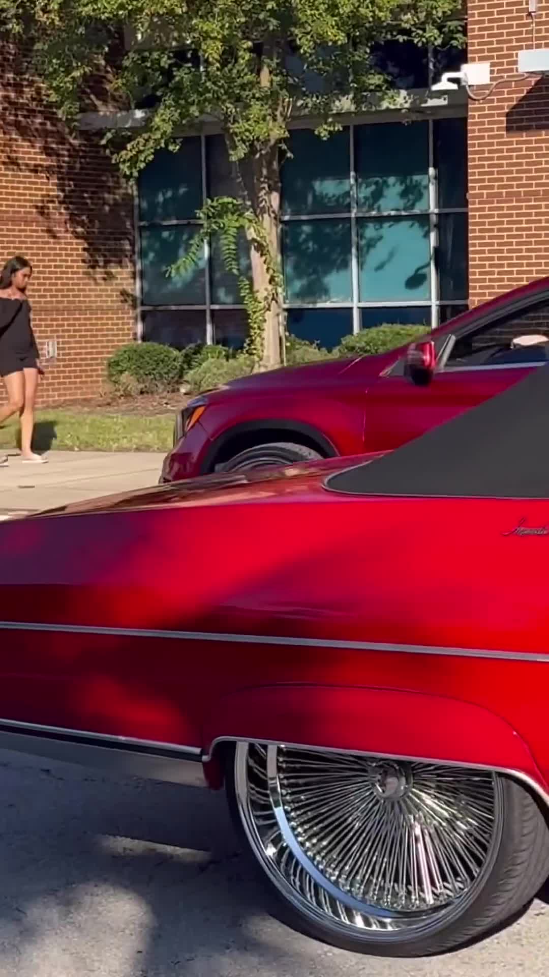 Candy Red Mercedes Benz GLA on 26’s Riding