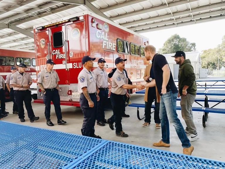 Harry meets formerly incarcerated firefighters in California