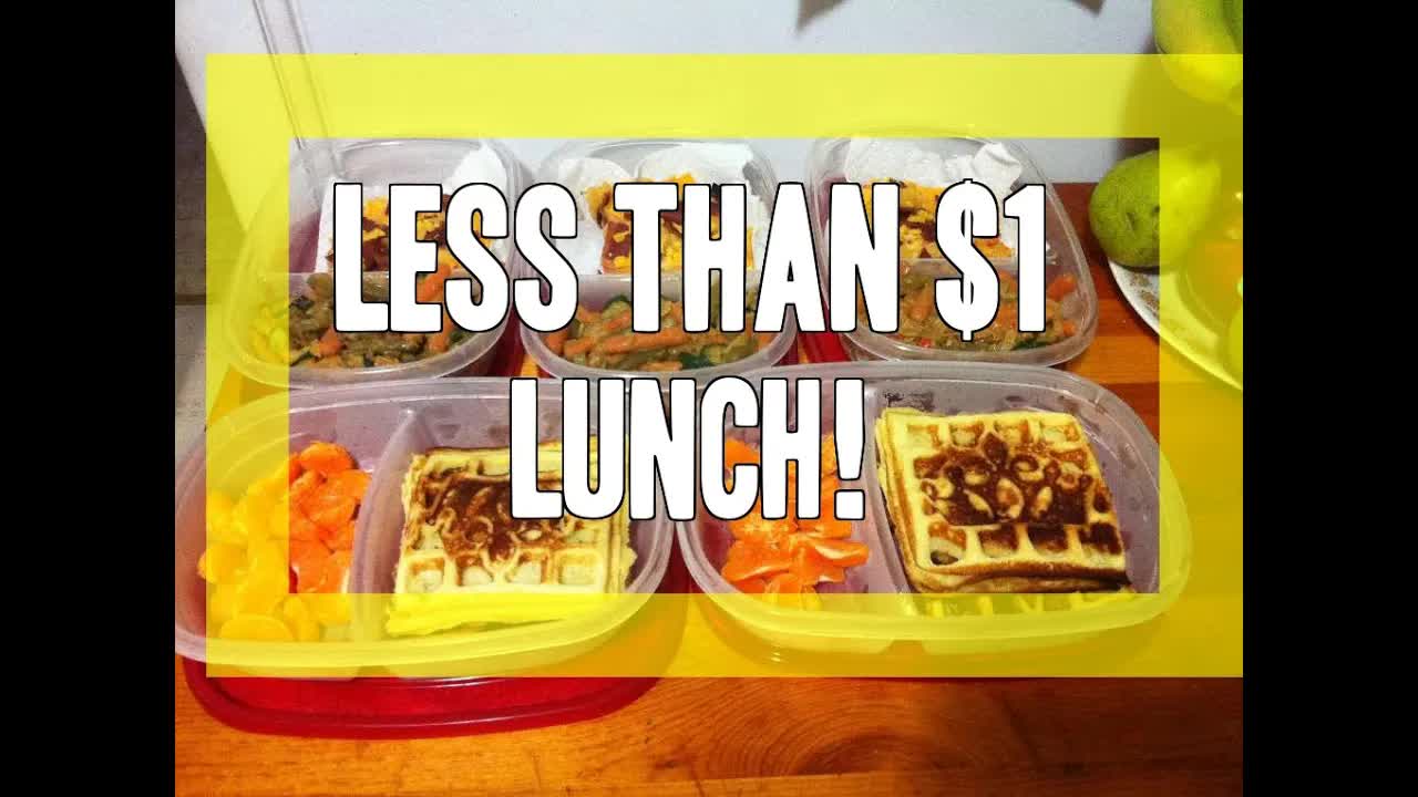 Less than a dollar lunch! + $51 week meal haul, plan, prep - $17,786