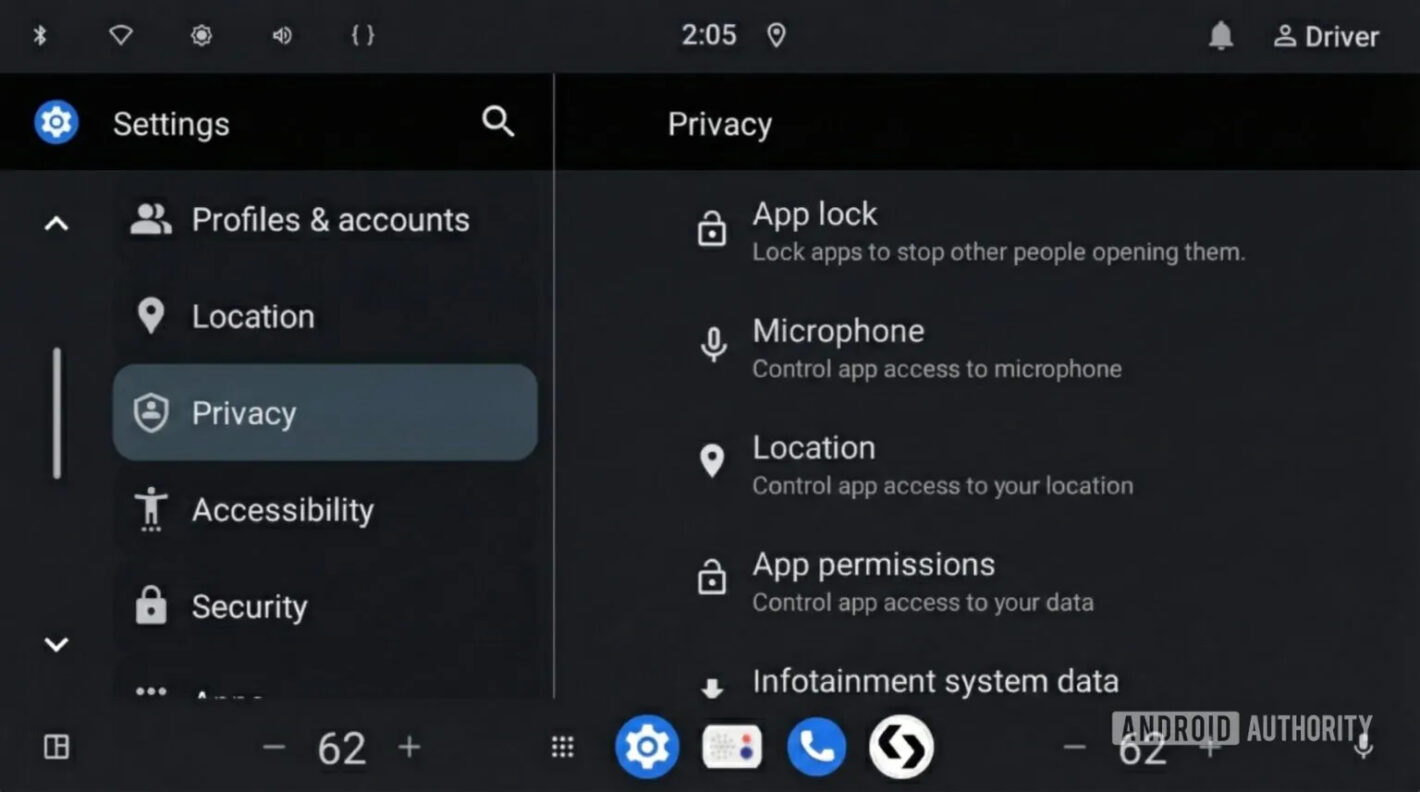 Android Automotive to enhance privacy with new app lock feature