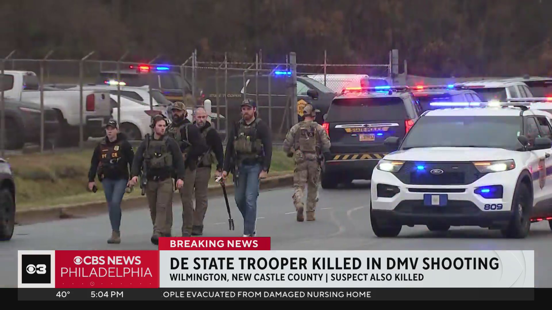 Delaware state trooper, suspect dead after shooting at Wilmington DMV ...