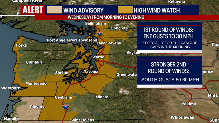 Windstorm possible on Christmas Eve in Seattle