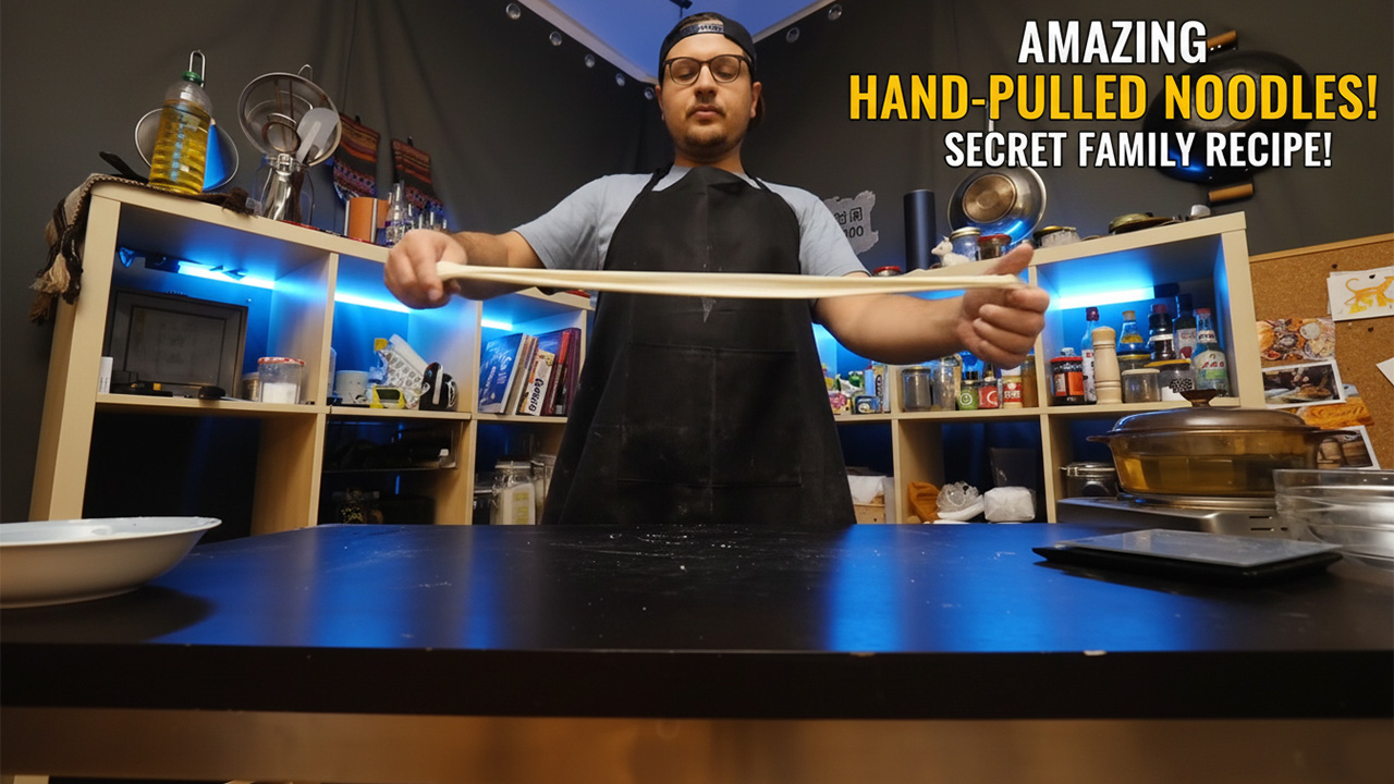 Mastering hand pulled noodles using a simple dough method