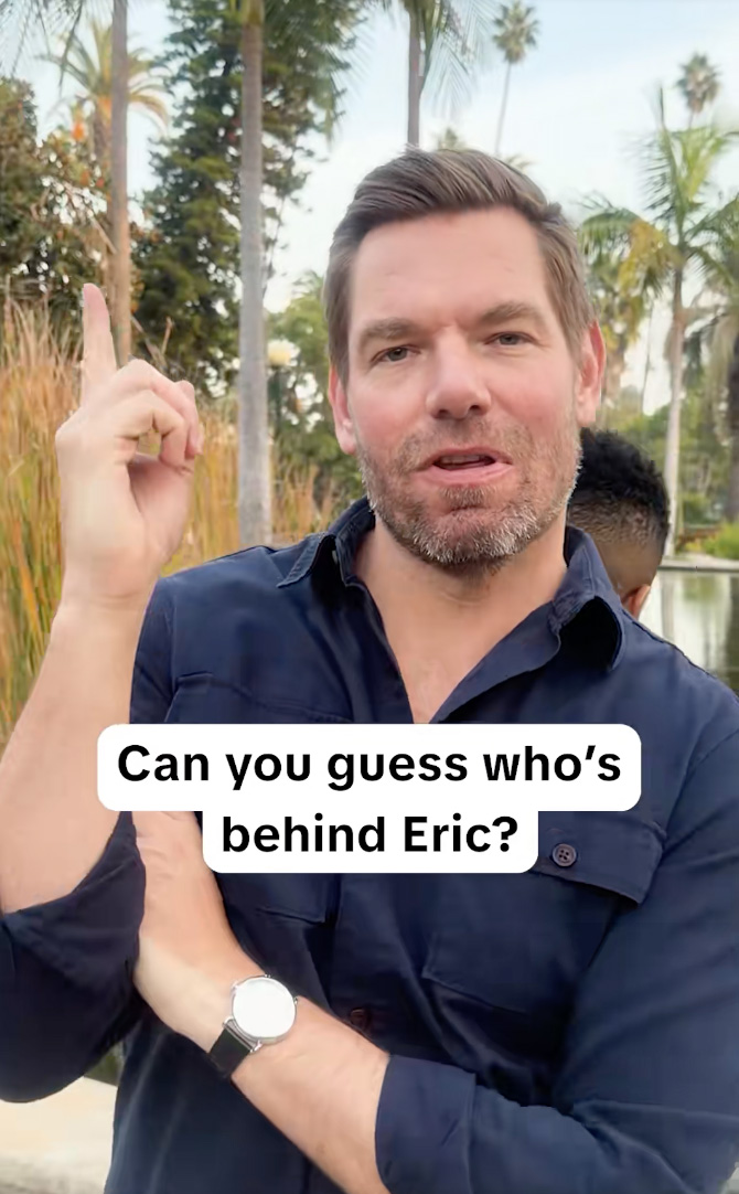 Eric Swalwell ridiculed for 'cringe' TikTok with 14-year-old influencer