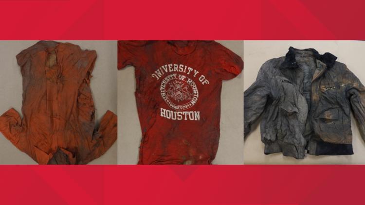 Photos of clothes found with human remains in empty field released amid ...
