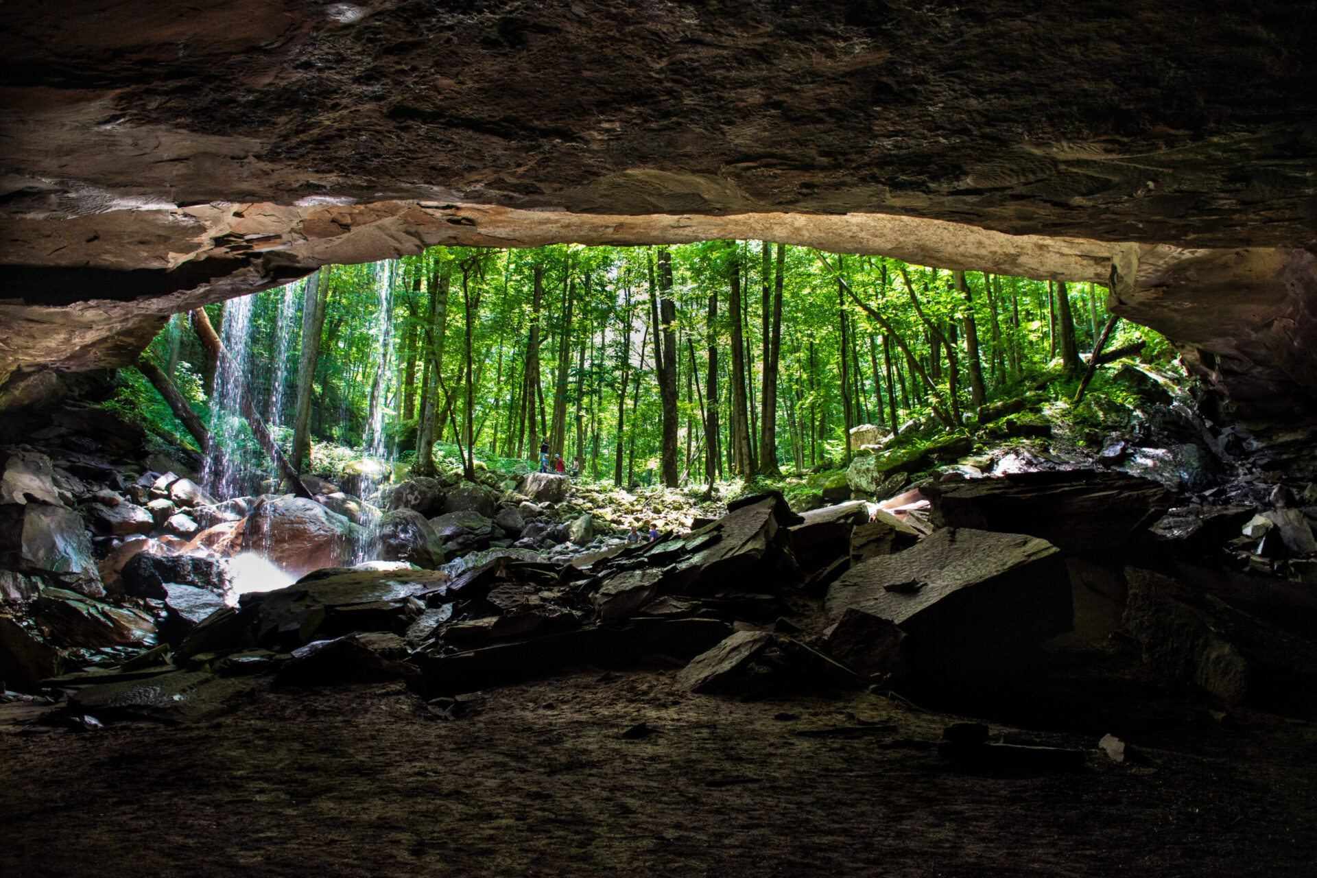 Explorer finds evidence of a lost civilization in a hidden cave room