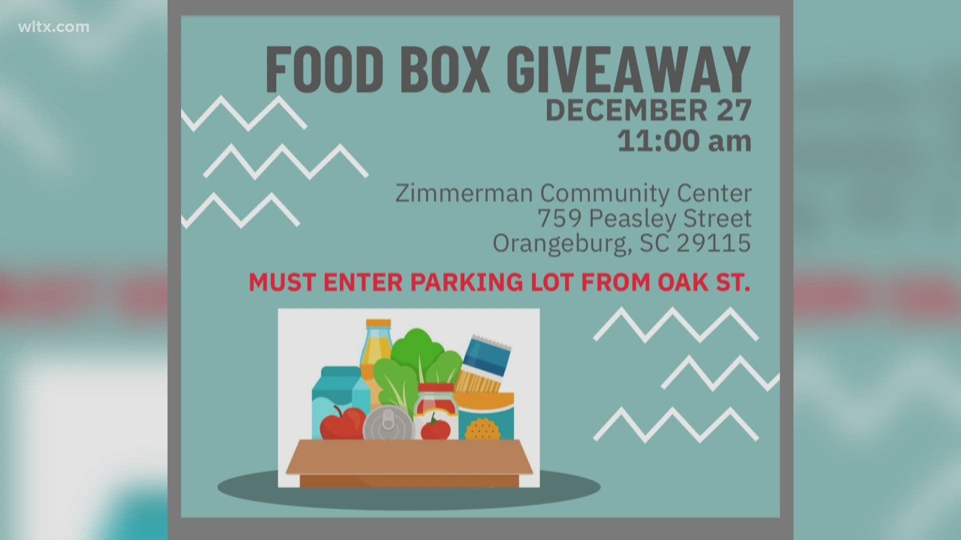 Holiday food box giveaway set for December 27 in Orangeburg