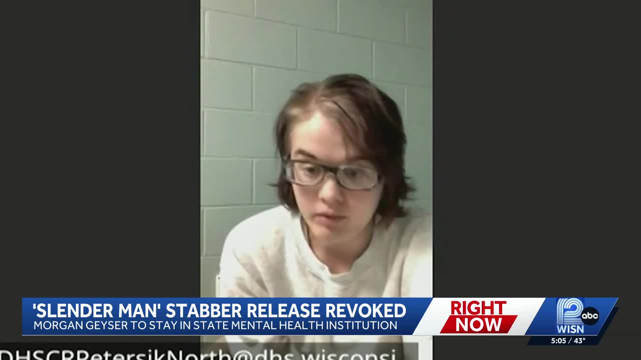 Morgan Geyser's release revoked
