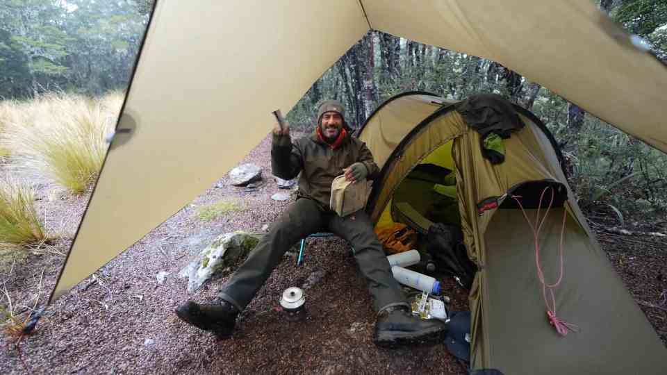 The ultimate mountain test: A man, his dog, and a raging storm