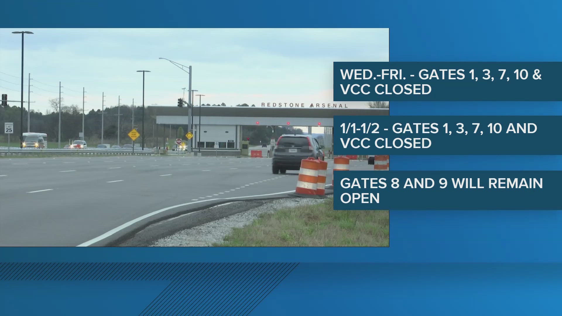 Redstone Arsenal announces updated holiday gate hours